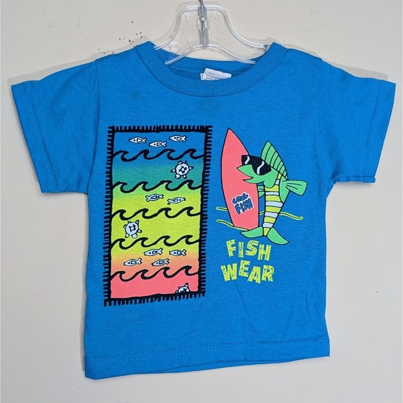 Andover Togs | Shirts & Tops | Vintage Fish Wear Cool Neon Surf Andover ...